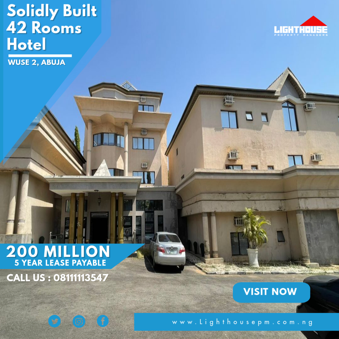 Solidly Built 42 Rooms Hotel – LIGHTHOUSE PROPERTY MANAGERS LTD