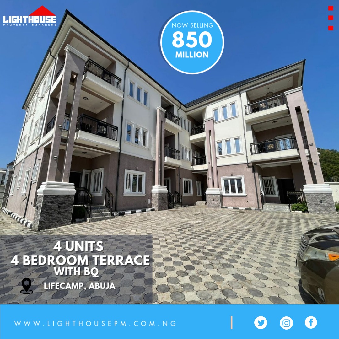 4 UNITS OF 4 BEDROOM TERRACE - LIGHTHOUSE PROPERTY MANAGERS LTD